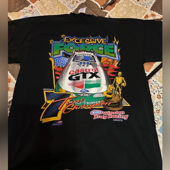 Shirts | Vintage Nhra Excessive Force Drag Racing | Poshmark